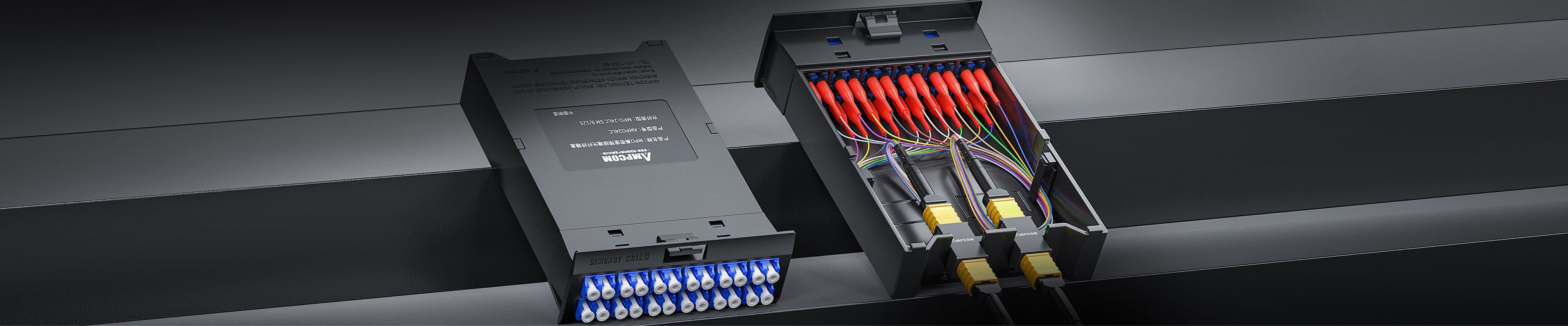 Optical Fiber Terminal Boxs - AMPCOM High-Density Optical Fiber ...