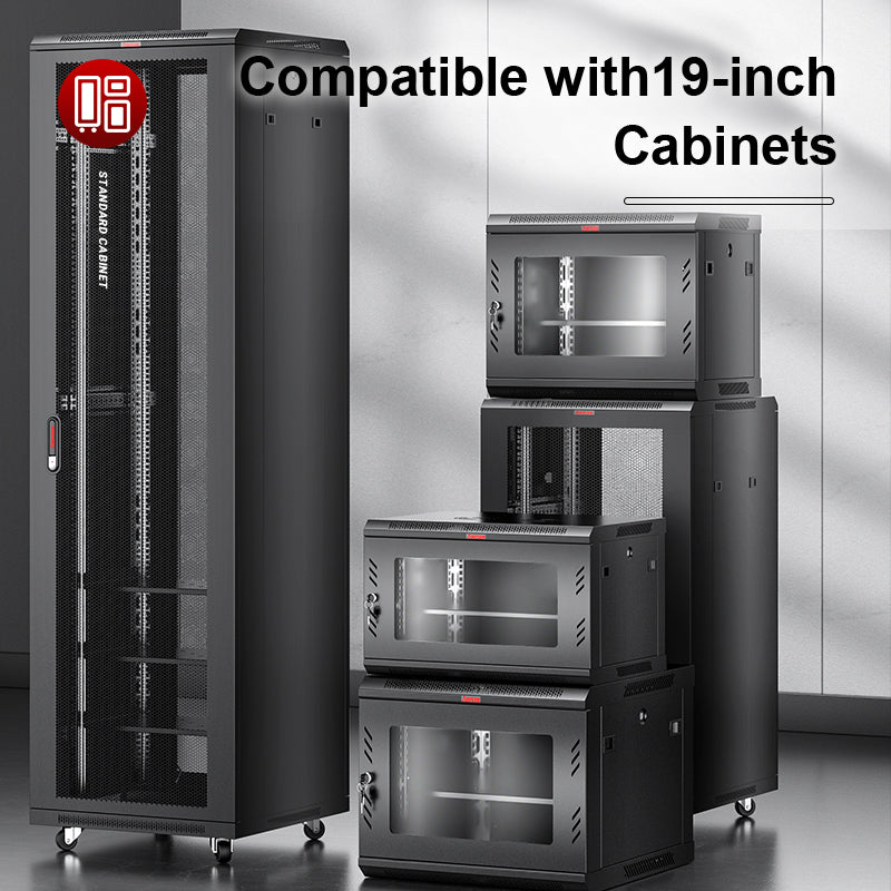 AMPCOM Coupler Patch Panel, 1U 48-Port Patch Panel, CAT6/CAT6a/CAT7 STP ...