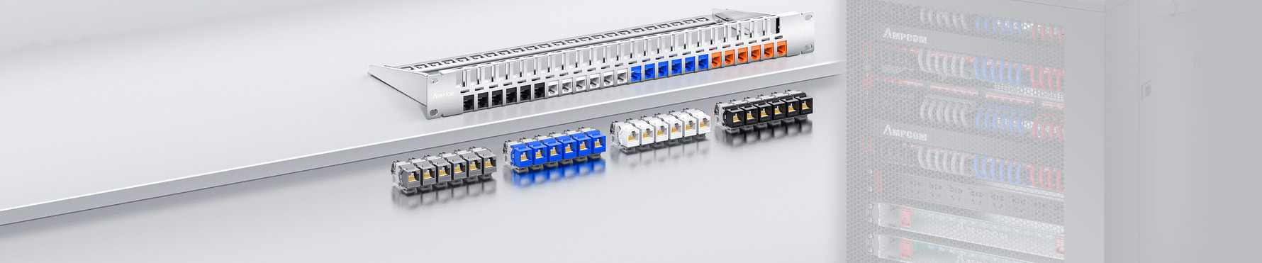 AMPCOM Patch Panels – Professional Network & AV Cable Management Solutions