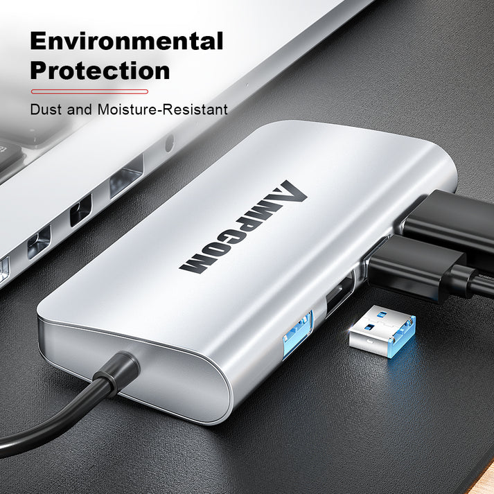 AMPCOM USB Port Lock with Key, USB Metal Port Lock Blocker for PC ...