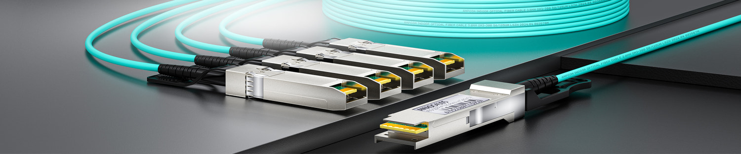 AMPCOM AOC & DAC Cables – High-Speed Active Optical & Direct Attach Cables