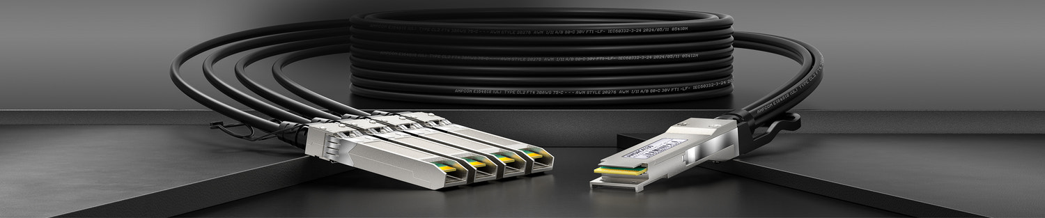 AMPCOM AOC & DAC Cables – High-Speed Active Optical & Direct Attach Cables