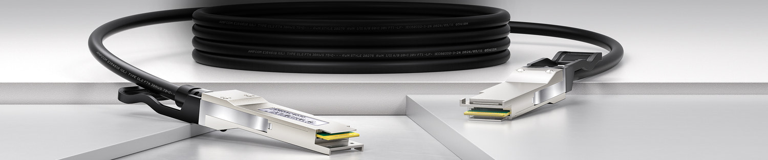 AMPCOM AOC & DAC Cables – High-Speed Active Optical & Direct Attach Cables