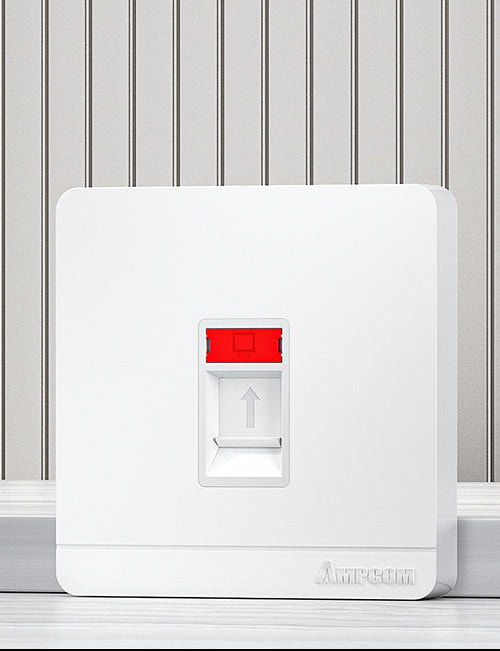 AMPCOM Faceplate & Keystone Jack – Secure, Modular Connectivity Solutions